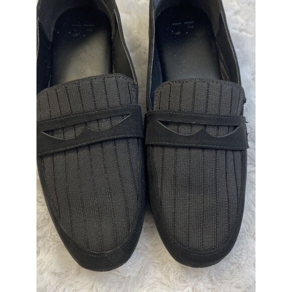 JF | Shoes | Jf Faux Suede Penny Loafer Joyce Classic Size 7 Black Soft ...